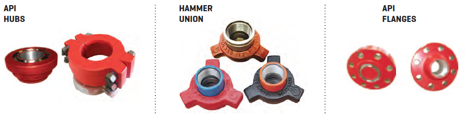 Conexiones (Hammer Union / API Hubs / API Flanges)